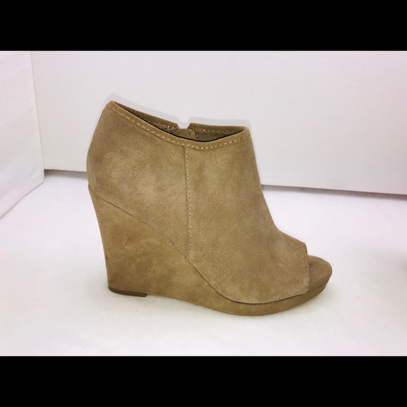 BCBGeneration | Shoes | Nwt Bcbgeneration Wedge Peep Toe Boots | Poshmark